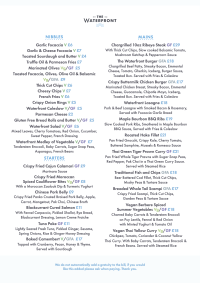 Our Menus – The Waterfront